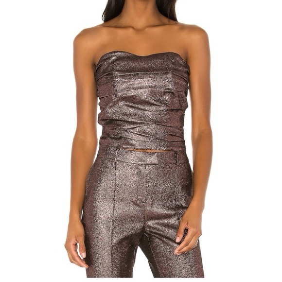 brigitte herskind | Tops | Ethel Corsage Top In Pink Glitter | Poshmark